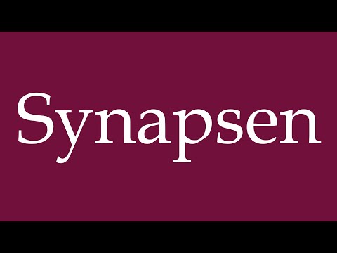 How to Pronounce ''Synapsen'' (Synapses) Correctly in German
