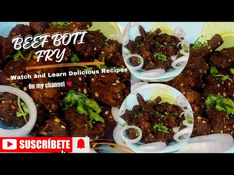 ||Fry Masala Boti || Easiest Chatkara Beef Boti Fry Recipe ||Tasty Mutton or Beef boti Fry Recipe ||