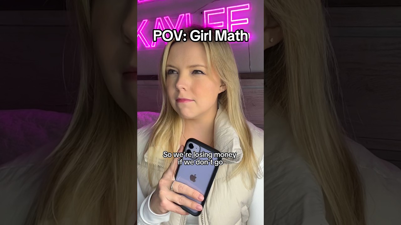 Girls doing Girl Math