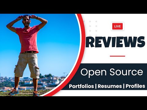 Reviewing your OpenSource GitHub projects and resumes, portfolios, profiles