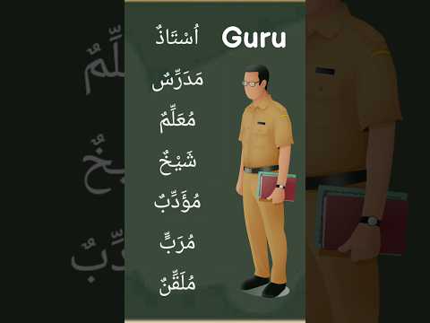 Bahasa Arab Guru || Isim Muradif (Sinonim) #shorts #bahasaarab #kosakatabahasaarab #bahasaarabmudah