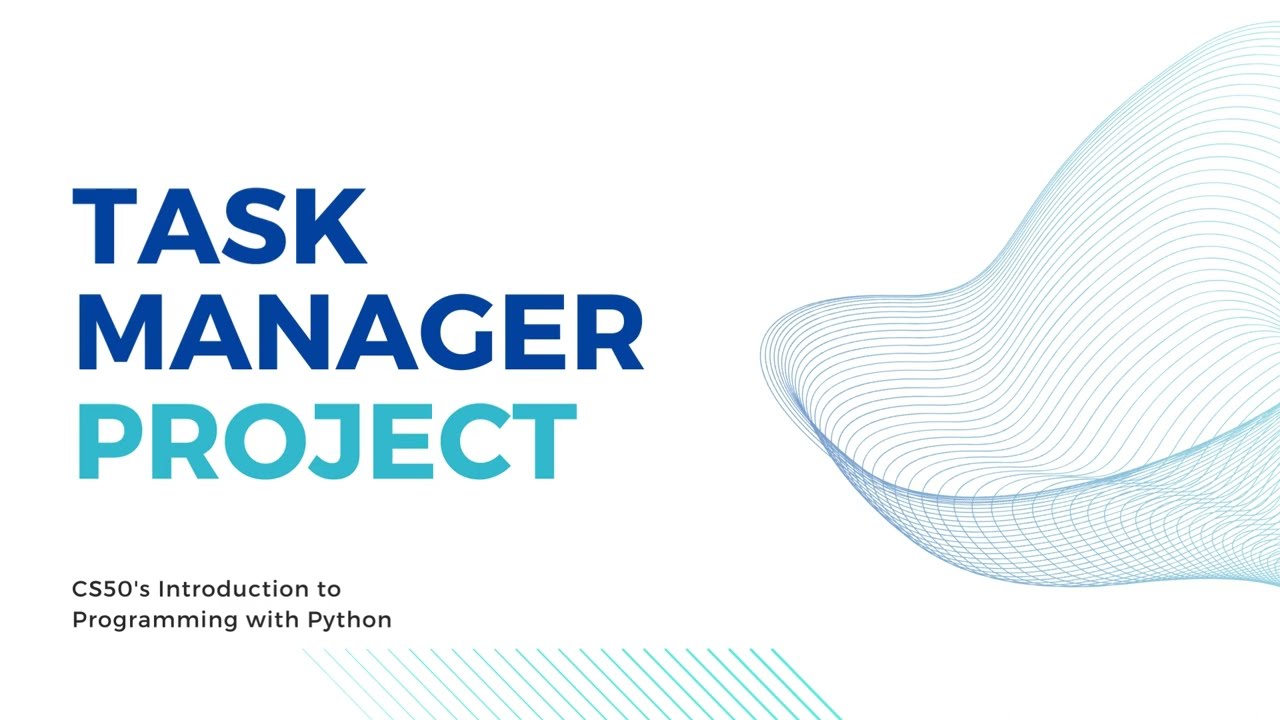 Task Manager project implemented using Python