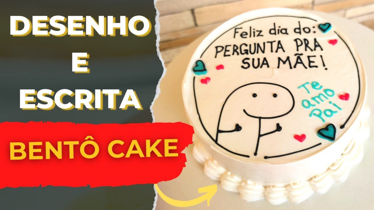 How to draw and write on Bento Cake - WITHOUT a piping bag ‼️