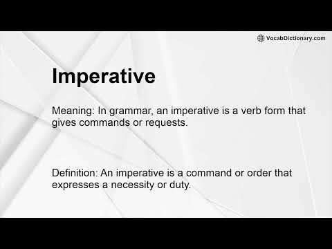 Imperative Meaning