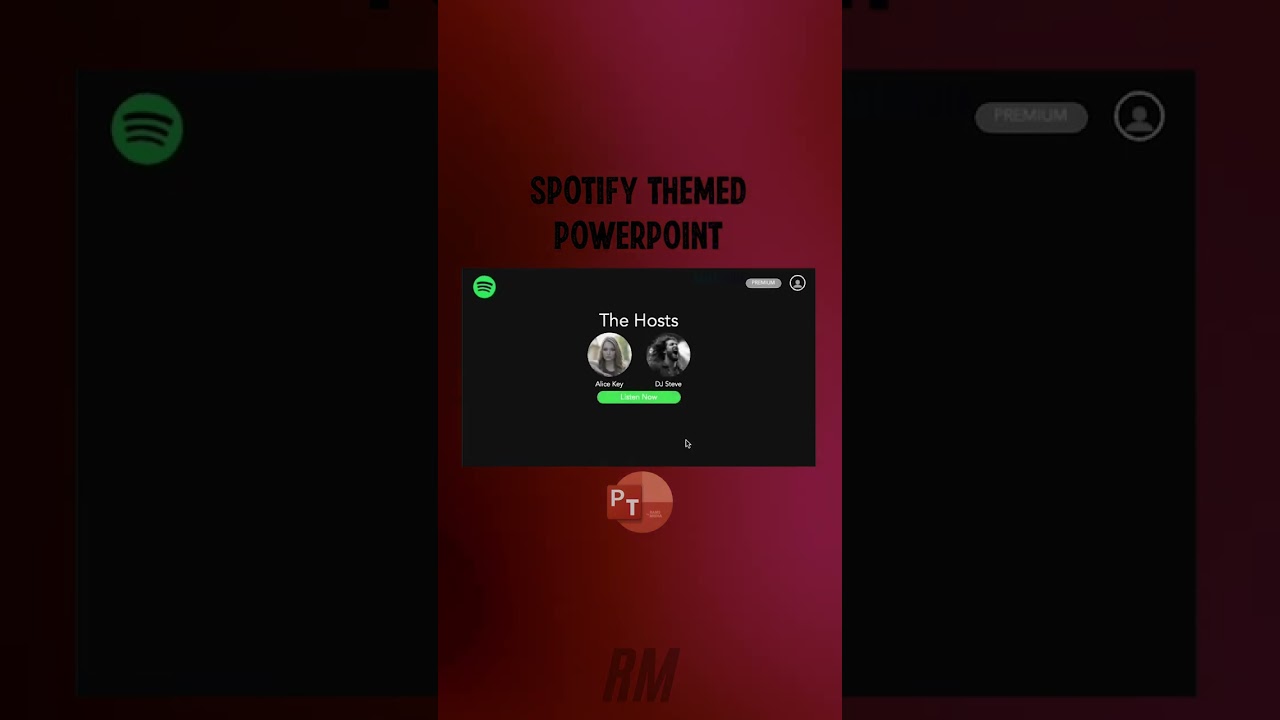 Spotify themed PowerPoint Presentation