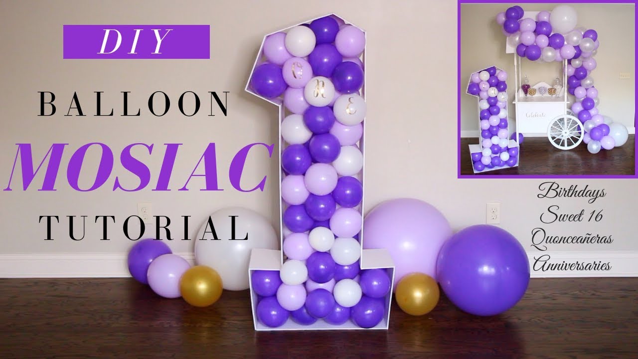 DIY Balloon Mosaic Tutorial | Dollar Tree DIY Party Decor