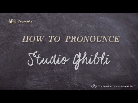 How to Pronounce Studio Ghibli (Examples of Studio Ghibli Pronunciation)