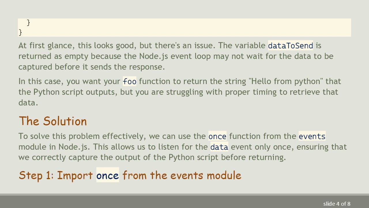 How to Get Data from a spawn Process in Node.js Using Python