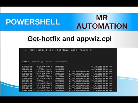 PowerShell - Get-hotfix