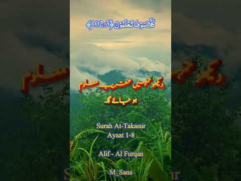 Surah At-Takasur | Ayaat 1-8 | #short |
