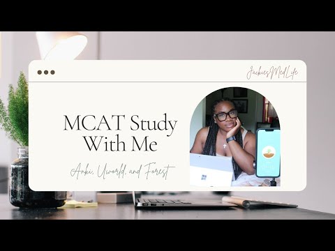 MCAT STUDY WITH ME | Anki, UWorld, and Forest App