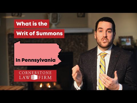 What is the Writ of Summons in Pennsylvania?