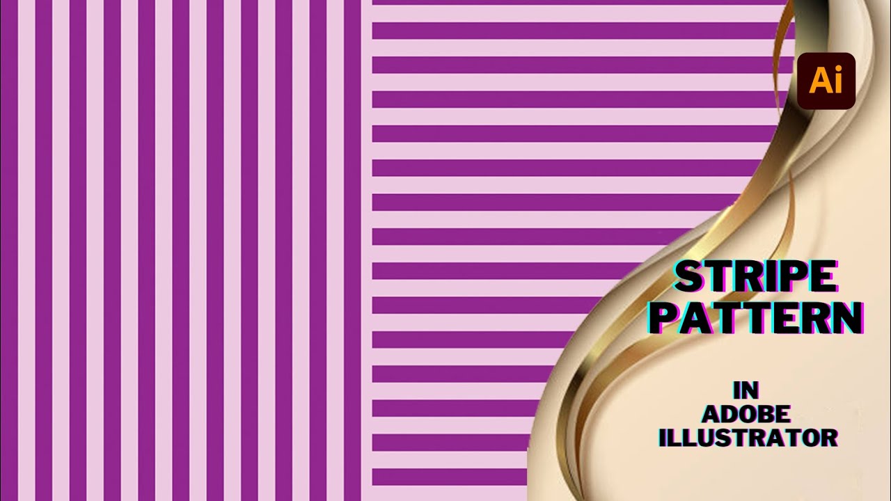 /How to create Stripe Pattern in Adobe Illustrator/ #pattern #youtube #illustrator #digital #stripe