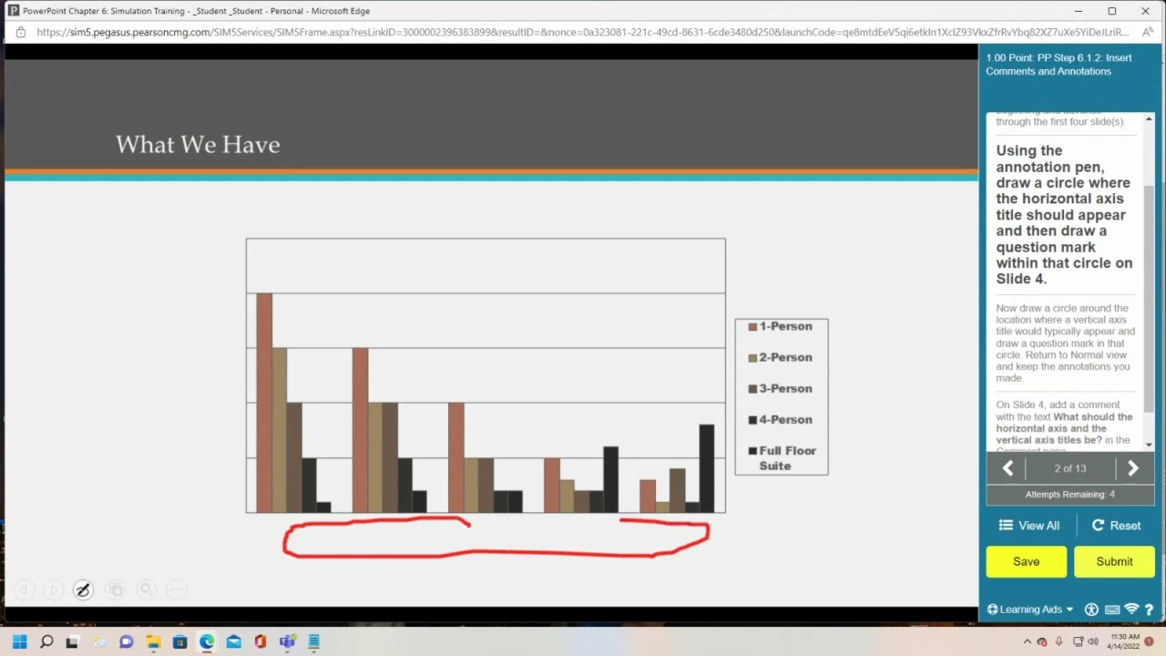 MS PowerPoint Ch 6 MyLab IT Simulation Training Demonstration Video Professor Maloney April 14, 2022