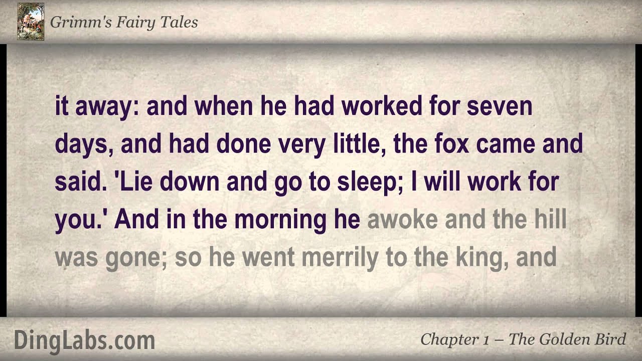 Grimm's Fairy Tales - The Golden Bird - by the Brothers Grimm - 1