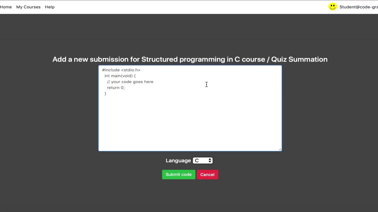 PSUT Code Grader - For Students