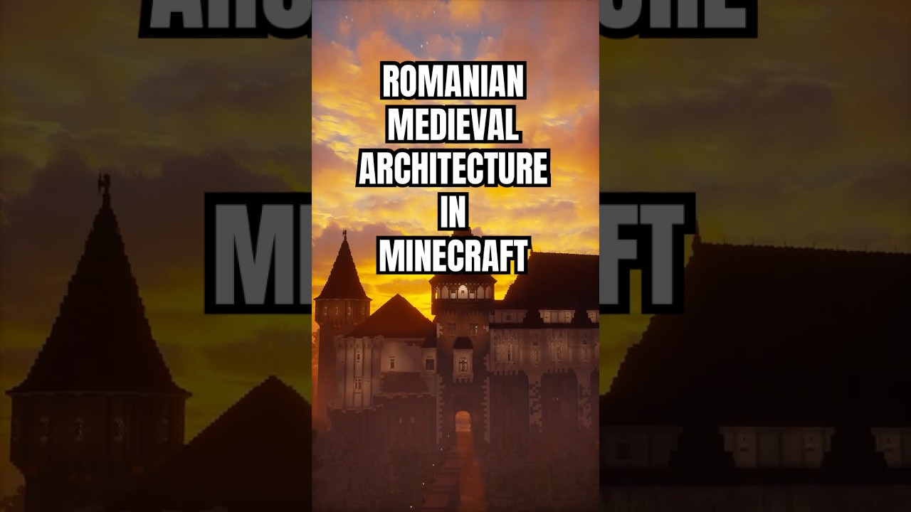 Medieval Romania in Minecraft - Beautiful Minecraft Castle  #minecraft #corvincastle #fantasy #epic