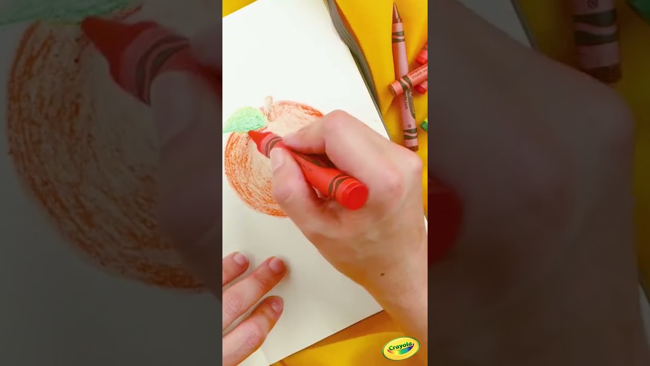 ¿Ya probaste crear y divertirte con crayones? 😃 #shorts