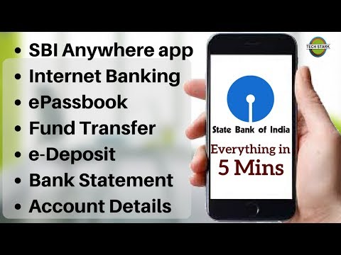 SBI Anywhere App | Net Banking | ePassbook | Money Transfer | eDeposit | Account Details | Hindi