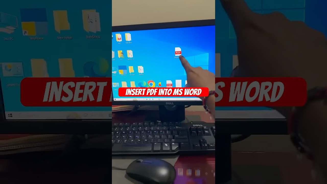 Insert PDF into MS Word | Word Tricks | #word #kannada #ytshorts #pdf #convert #pdftoword