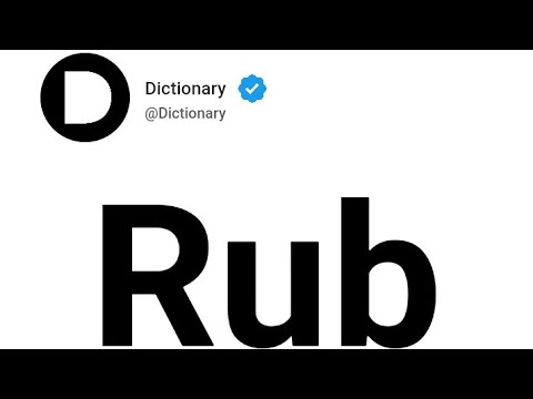 Rub Meaning In English