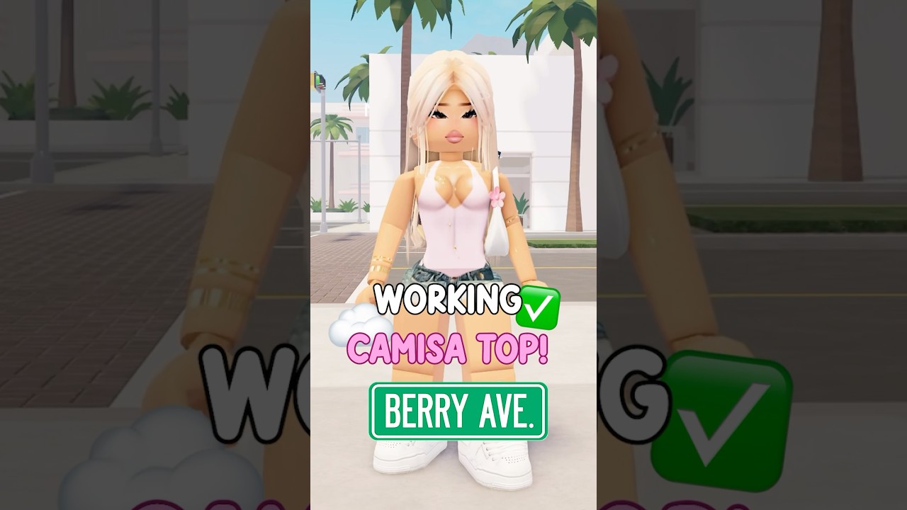 WORKING *CAMISA TOP* FOR BERRY AVENUE! 🍓✨ #berryave #berryavenue #berryavenuecodes
