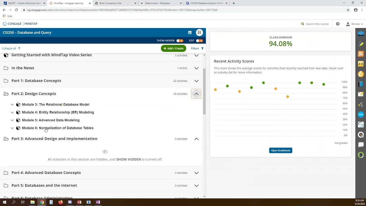 CIS250 Module 6 Normalization
