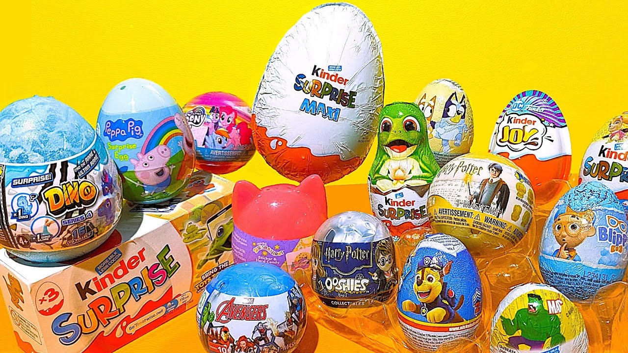 Kinder Surprise Egg Unboxing | *20* Eggs With ASMR Sounds!