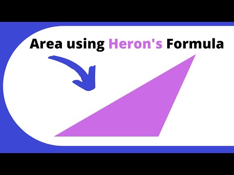 Area of a Triangle using Heron's Theorem and Sine formula