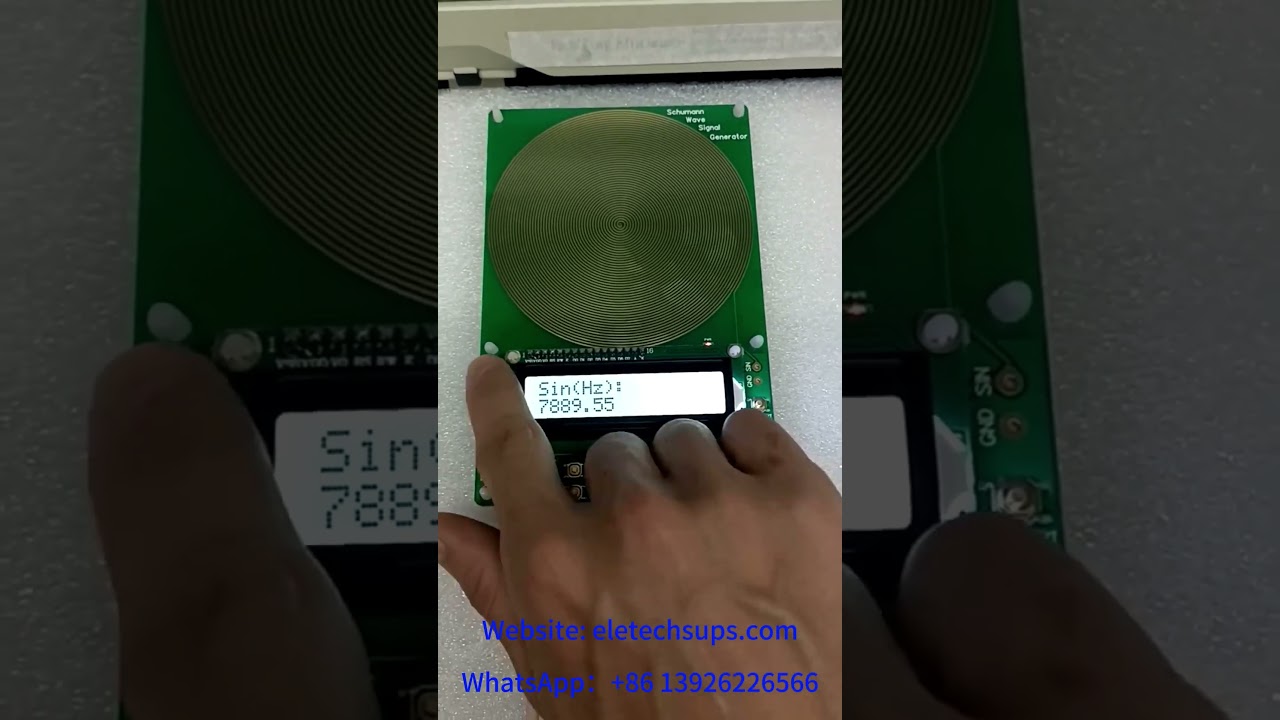 SMLDC02 Adjustable Frequency 7.83Hz Schumann Resonance Pulse Generator test