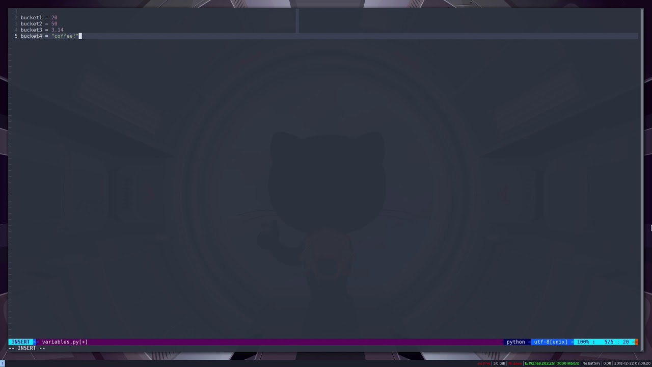 Programming for Hackers - Python - Variables