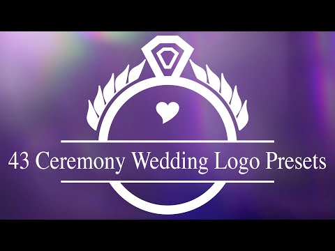 43 4K Ceremony Wedding Logo Title Presets | After Effects or .mov Overlays