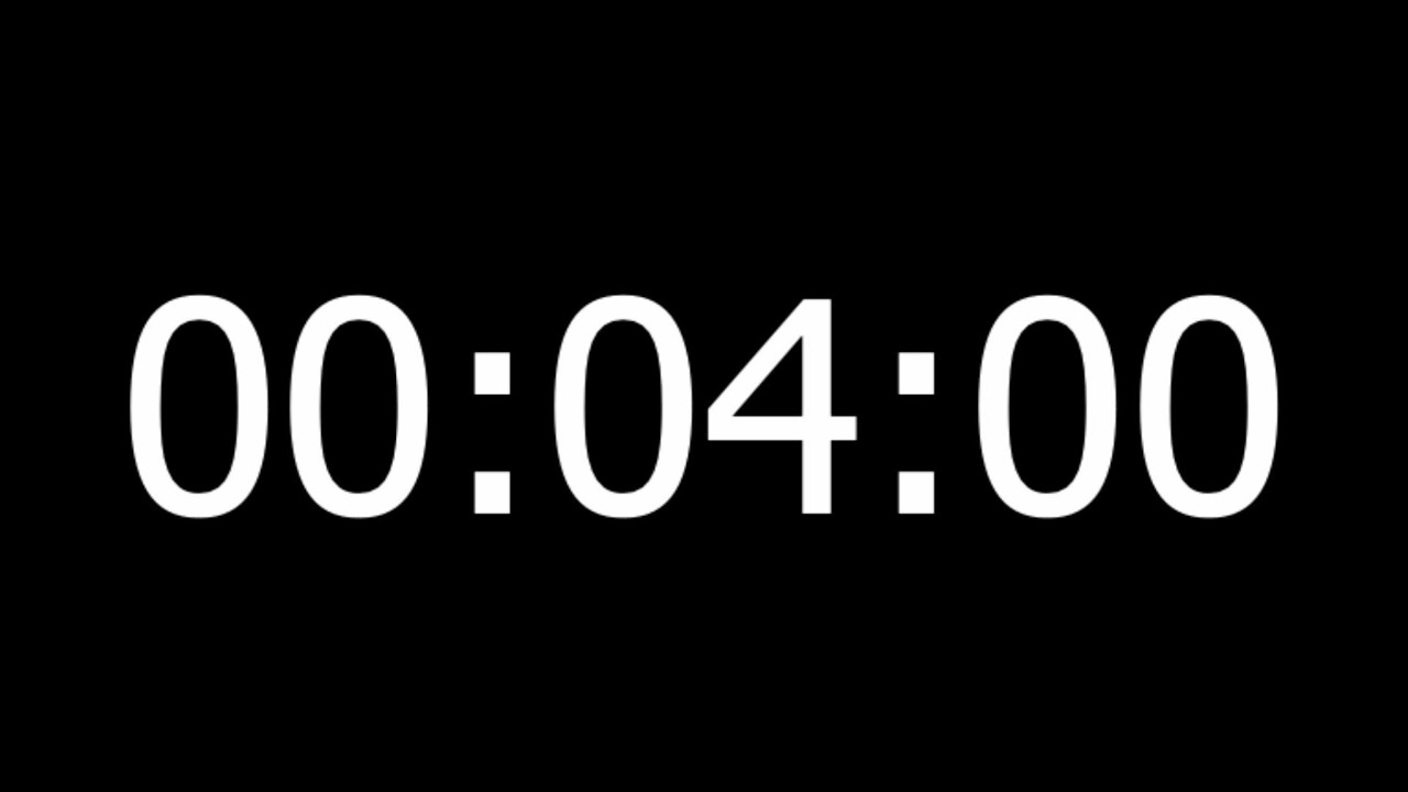 Countdown 4 Minute  Timer Countdown⏱️