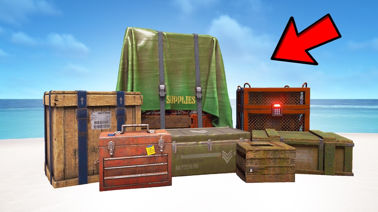 Loot from 100 of each Rust crate