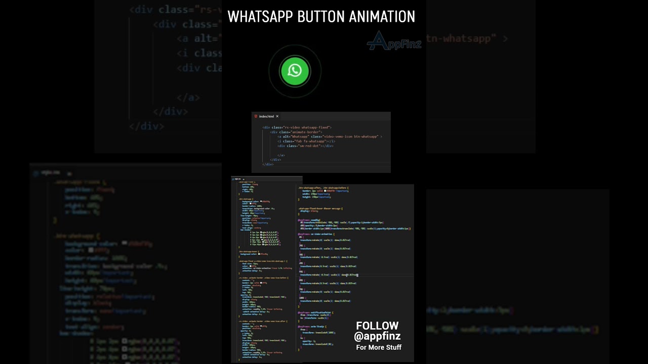 Whatsapp Animated Button for Website