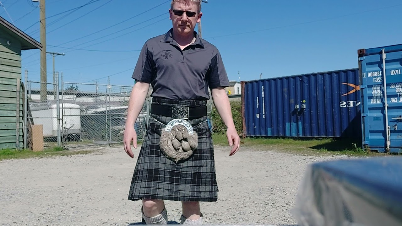 Highlander Grey Tartan Kilt from affordablekilts.com