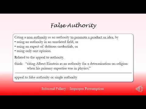False Authority