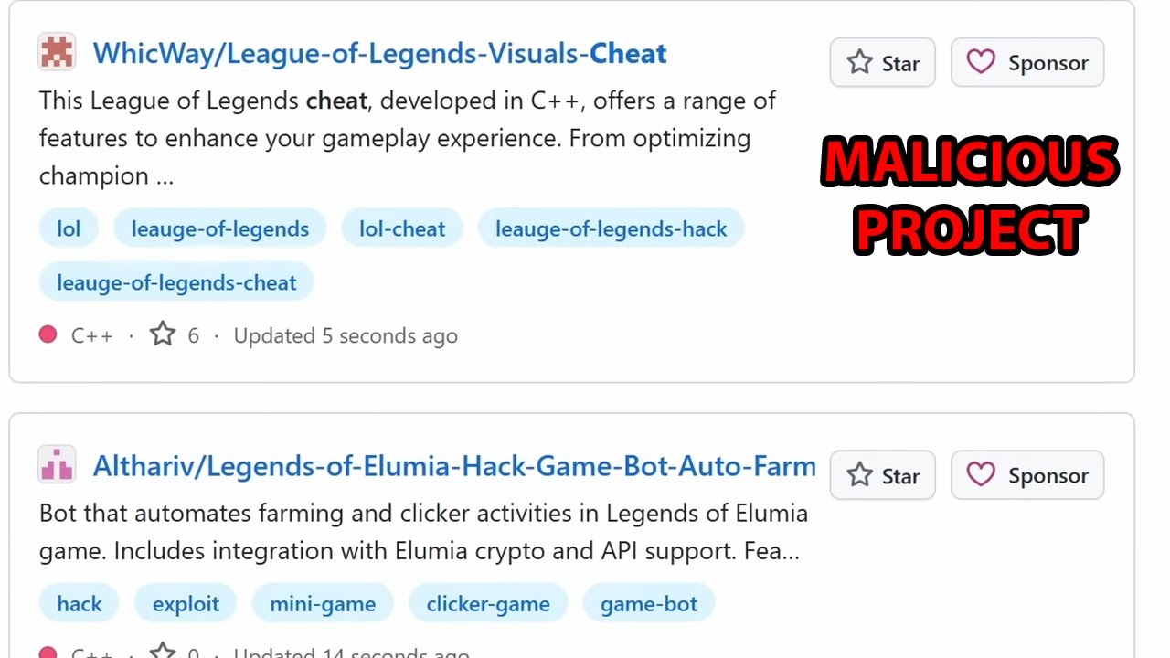 How much malware can you get from GitHub?