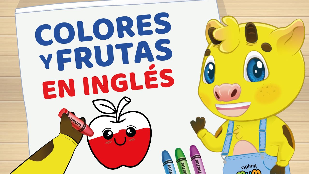 ENGLISH FOR CHILDREN | COLORS AND FRUITS IN ENGLISH | LEARN ENGLISH WITH AMIGO MUMU