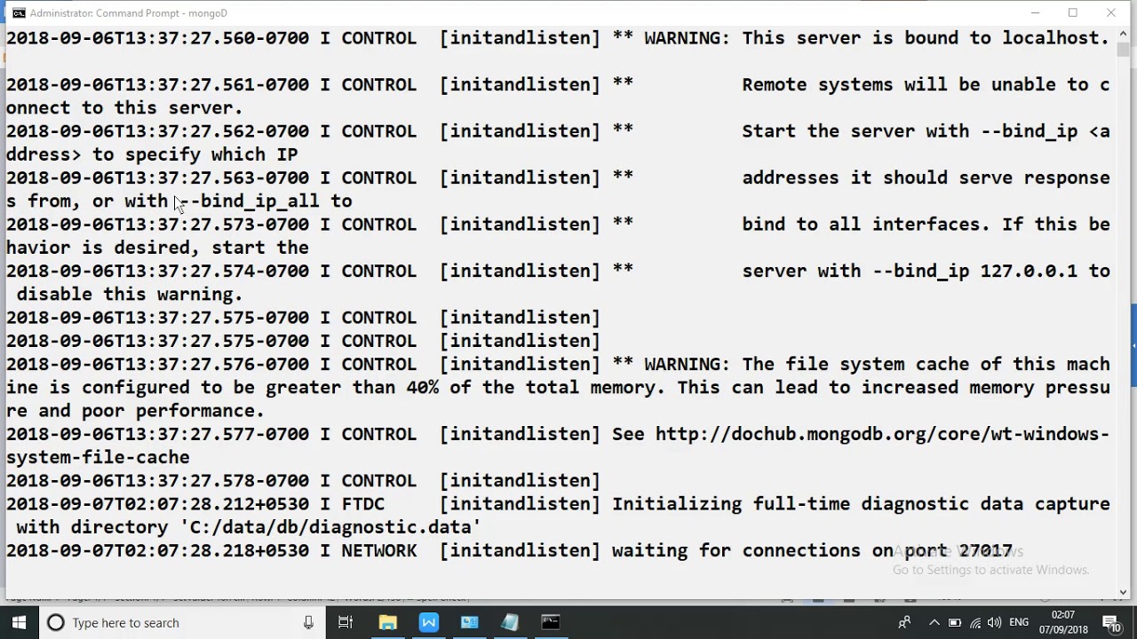 Connecting Java with mongoDB(inserting document)