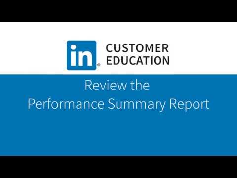 Review the Performance Summary Report