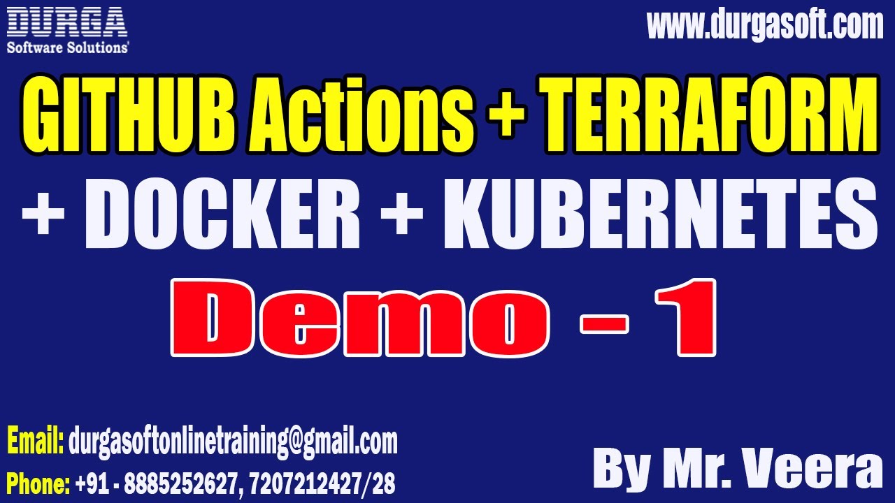 GITHUB Actions + TERRAFORM + DOCKER + KUBERNETES tutorials || by Mr. Veera On 27-01-2026 @8PM (IST)