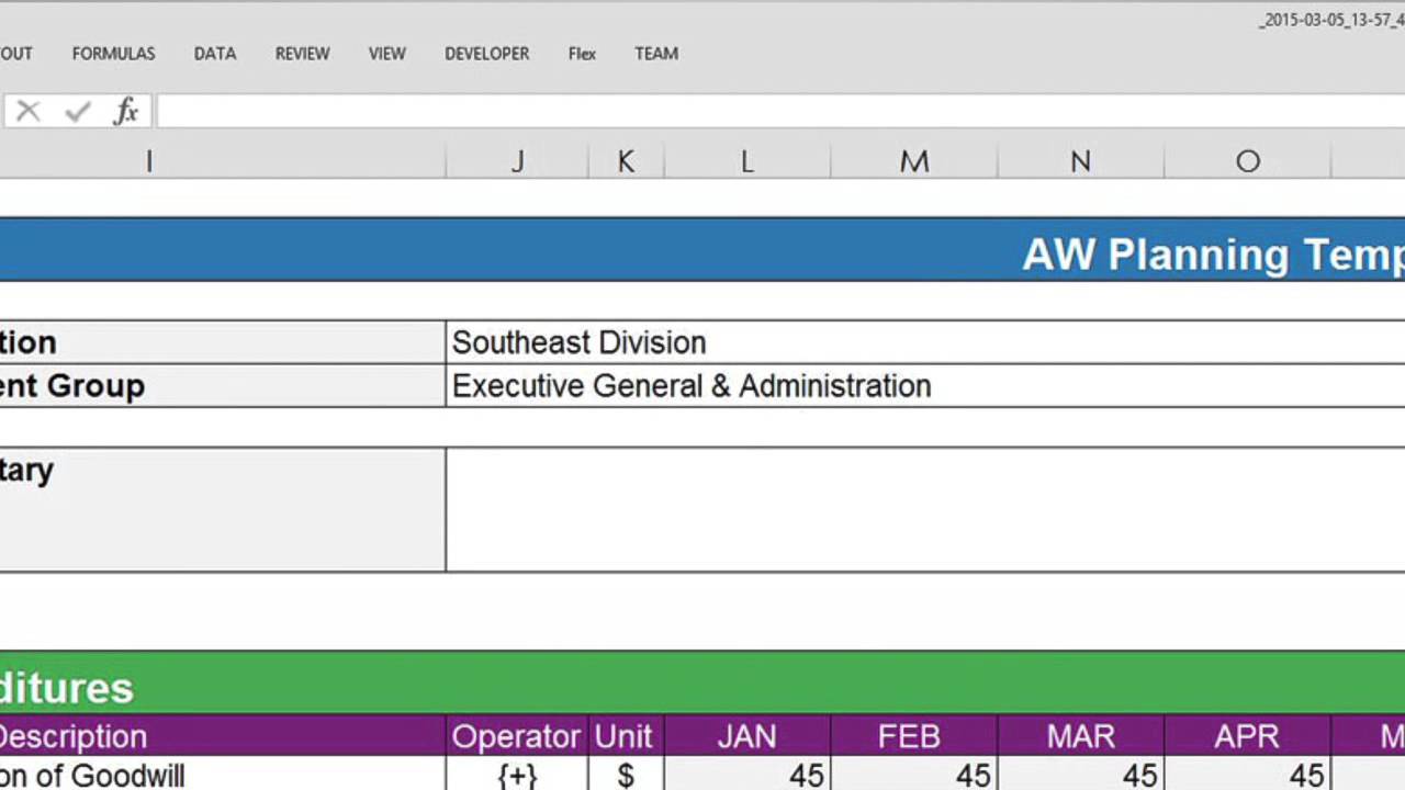 Flex Planning™ Demonstration