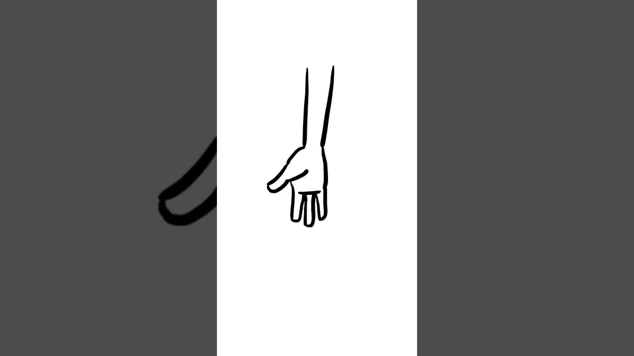 A simple way to draw cartoon hands. #shorts