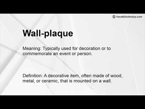 Wall-plaque Meaning