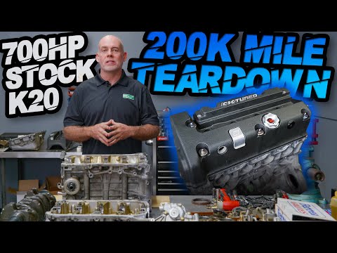 700WHP AWD Turbo Honda K20 STOCK 200,000 Mile Engine Teardown - Ep.16