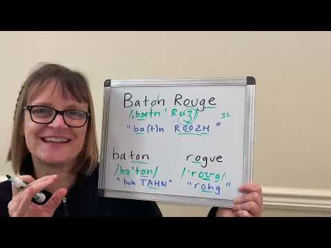 How to Pronounce Baton Rouge, Baton, Rouge and Rogue
