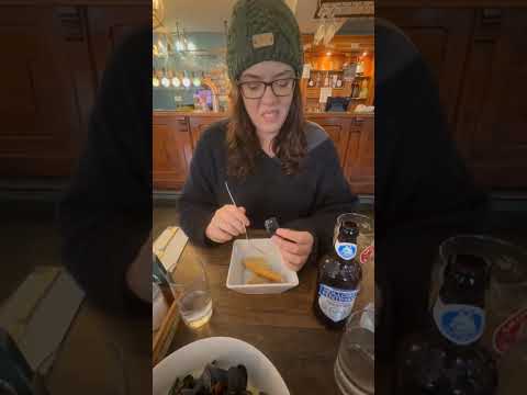 Trying mussels for the first time in Ireland. Not a huge fan of seafood #mussels #tryingsomethingnew