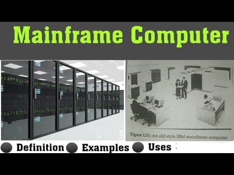 Mainframe Computer Definition in Hindi, Mainframe Computer Uses and Examples in Hindi
