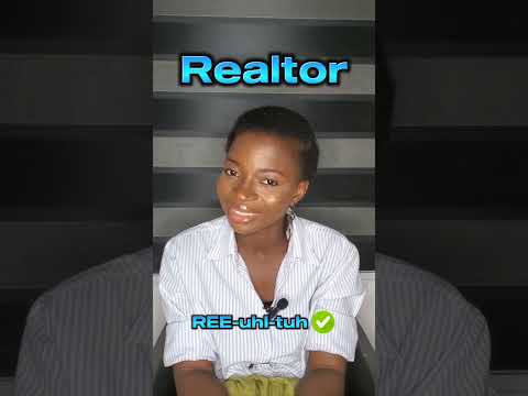 How to correctly pronounce REALTOR #english #pronunciation #shorts